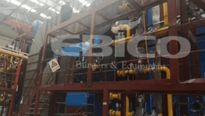 Xinjiang HIMALI Thermal Power 58MW Hot Water Boiler Burner Low Nitrogen Retrofit Project - EBICO ...