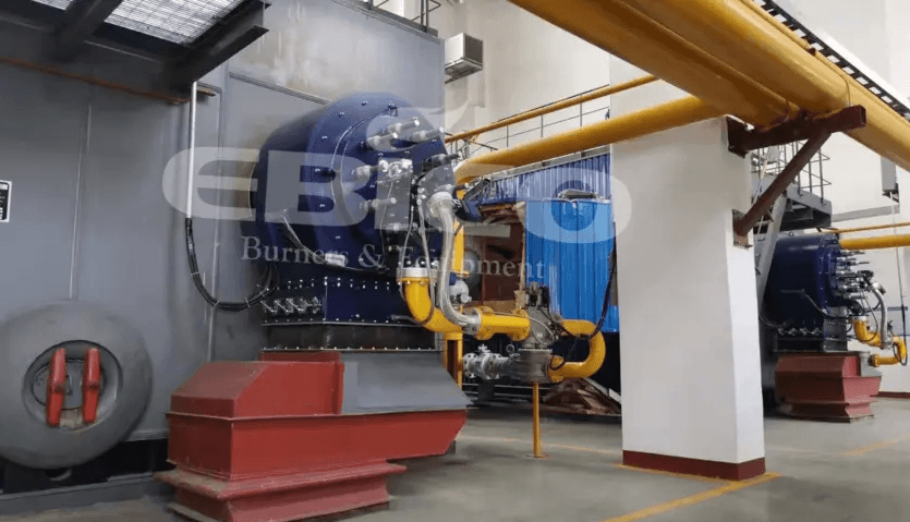 21MW Hot Water Boiler Burner Low Nitrogen Retrofit Project in Dazhigu Heating Station - EBICO Burner